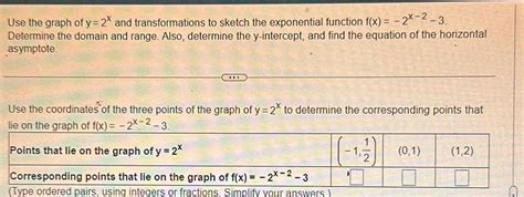 Solved Use The Graph Of Y2x And Transformations To Sketch The