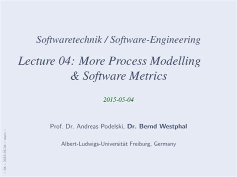 Ppt Lecture 04 More Process Modelling And Software Metrics