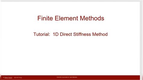 Finite Element Method Lecture 2e Springs Abaqus Tutorial Part Ii