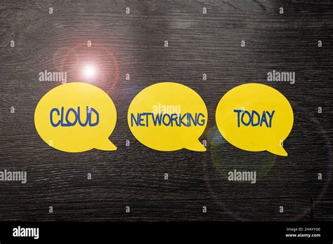 Conceptual Display Cloud Networking Conceptual Photo Is Term