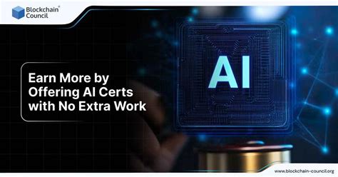 earn more by offering ai certs with no extra work blockchain council