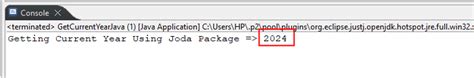 How To Get Current Year In Java