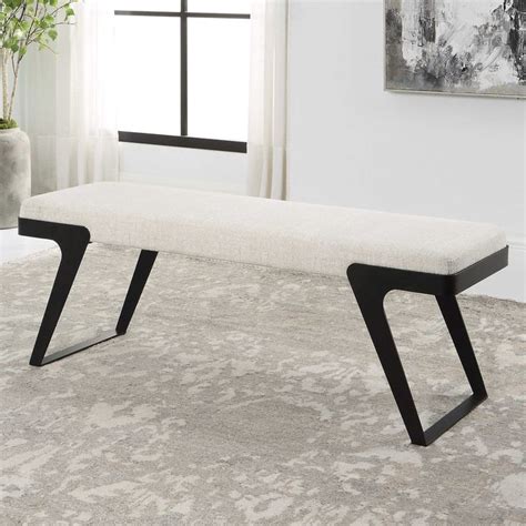 Hover Bench Uttermost Modern Bench Modern Seating Iron Bench