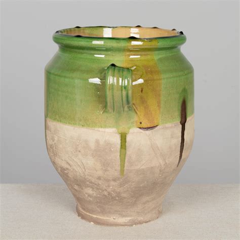 French Green Glazed Terracotta Pottery For Sale At 1stdibs