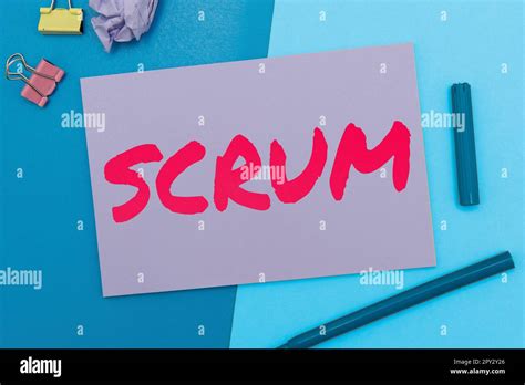 Text Showing Inspiration Scrum Word For Handwriting As Distinct From Print Written Characters