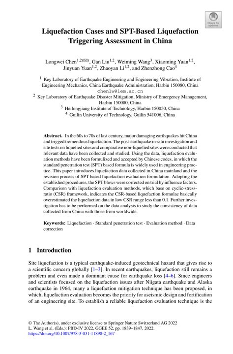 pdf liquefaction cases and spt based liquefaction triggering