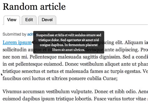 Create Tooltips With Tipsy Module Webwash