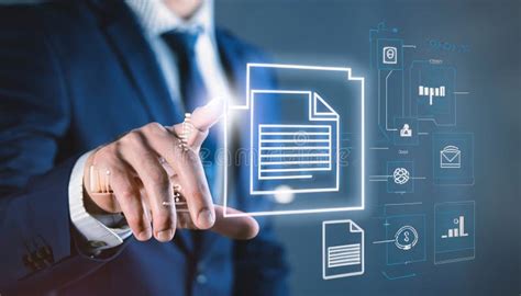 Digital Touch Business And Technology At Your Fingertips Ai Generated Concept Stock