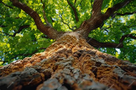Photo Of Oak Tree Canopy With Green Leaves Premium Ai Generated Image