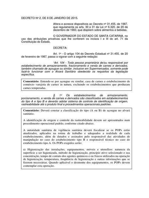 Decreto N 022015 Comentado Link Para Texto Divs Geips Sc Download