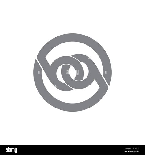Letters Bq Linked Circle Logo Vector Stock Vector Image And Art Alamy