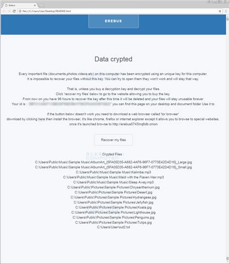 Erebus Ransomware Utilizes A Uac Bypass And Request A 90 Ransom Payment