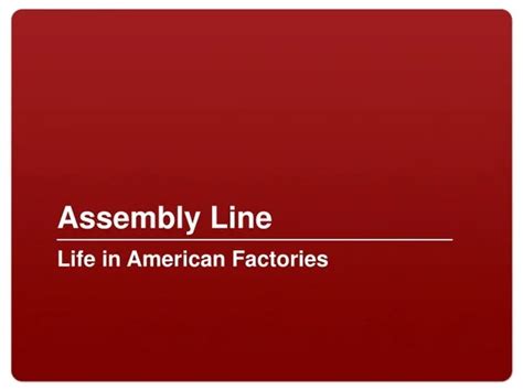 Ppt Assembly Line Balancing Powerpoint Presentation Free Download