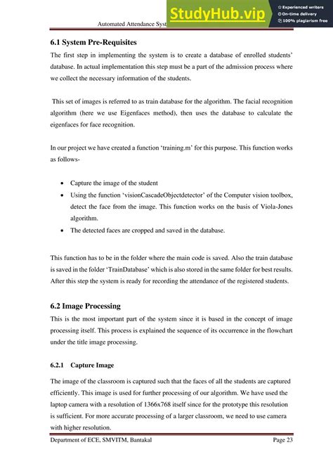 Automated Attendance System Based On Facial Recognition Pdf