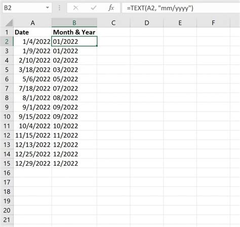 Excel How To Convert Date To Month And Year Format