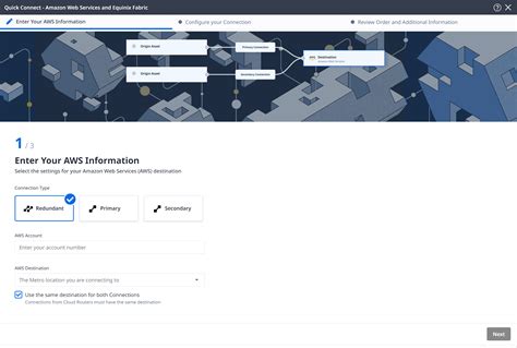 Portal Connecting To Aws Direct Connect Equinix Product Documentation