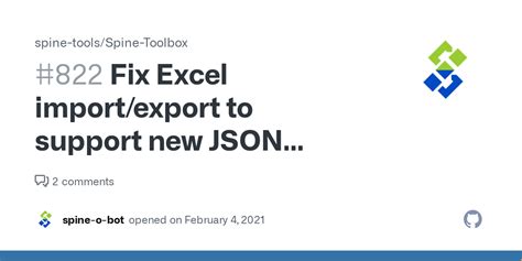 fix excel import export to support new json structure · issue 822
