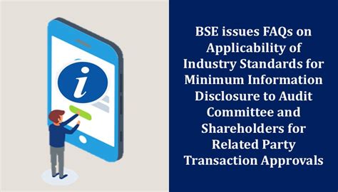 Bse Issues Faqs On Applicability Of Industry Standards For Minimum Information Disclosure To