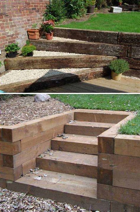 How To Build Garden Steps From Sleepers At Johnny Duffy Blog
