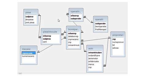 proiect baze de date acces service auto sql normalizare arhiva