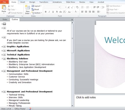 What Is Outline View In PowerPoint Acuity Training What Is Outline View In PowerPoint Acuity Training