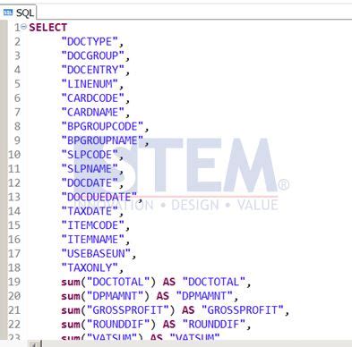 How To Generate Select SQL From Hana Modeling In SAP Business One