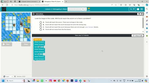 Debugging In Maze Lesson 4 Level 9 Codeorg Youtube