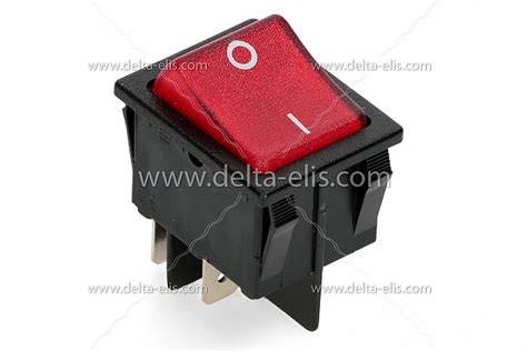 Ключ светещ червен 20a 250v Diplomat ДИПЛОМАТ Eldom ЕЛДОМ Flamina ФЛАМИНА Tesy ТЕСИ