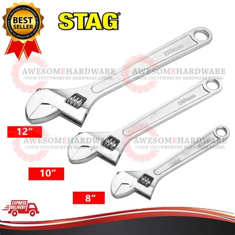 81012 Stag Brand Adjustable Wrench Fix Spanner Spana Hidup Boleh