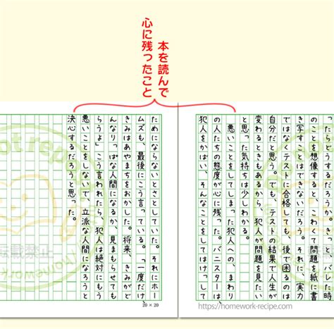 読書感想文の書き方と例文【苦手な人向け】 家庭学習レシピ