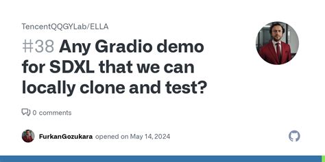 any gradio demo for sdxl that we can locally clone and test · issue