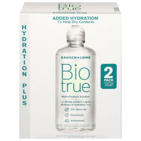 Biotrue Multi Purpose Solution Hydration Plus 2 Pack Super 1 Foods