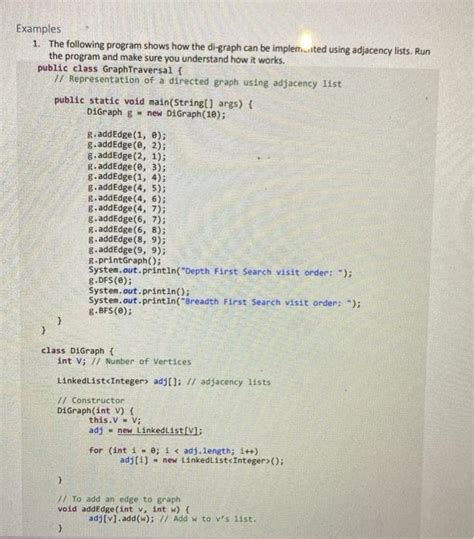 solved exercises 1 write the proper code for dfs method in