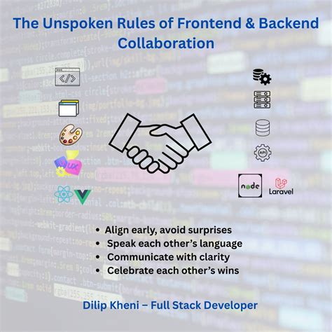 How To Improve Collaboration Between Frontend And Backend Teams Dilip Kheni Posted On The