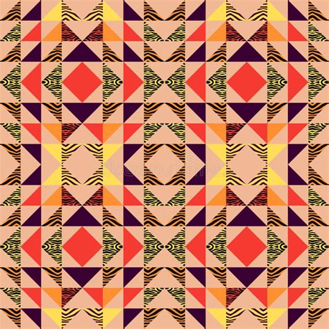 Seamless Triangle Pattern Abstract Background With Geometric Texture Memphis Pastel Trendy