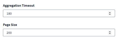 aggregation settings