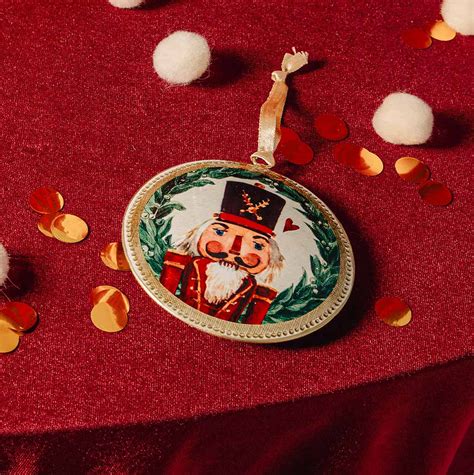 Nutcracker Tin Decoration