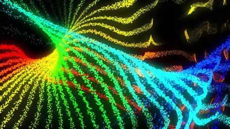 colorful particles atomic abstract seamless loop animation 3d render