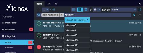polishing the icinga db web user interface