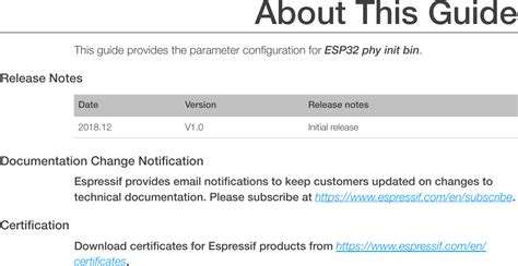 esp32 phy init bin parameter configuration guide en