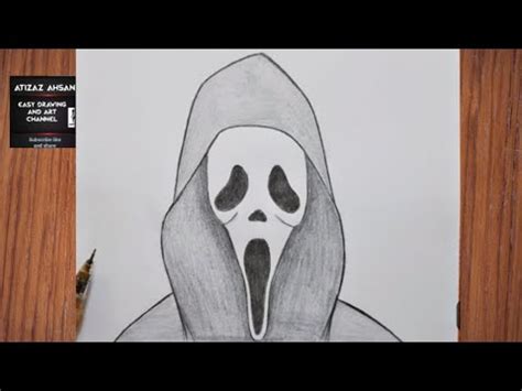 How To Draw Ghost Face Ghostface Step By Step Easy Drawing YouTube
