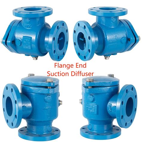 China Hot Sale Industrial Ansi Flange Connection Wcb Cast Ductile Iron Suction Diffusers Water