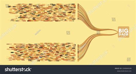Big Data Flow Representation Abstract Infographics Stock Vector