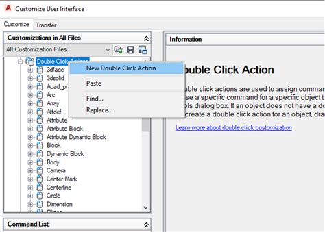 double click action pipe inline asset autodesk community
