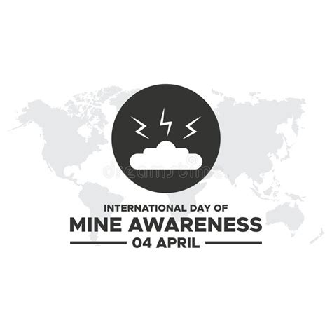 International Mine Awareness Day On April 04 Illustration With Do Not
