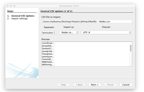 edges csv not importing · issue 1855 · gephi gephi · github