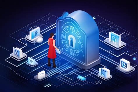 Advanced Cybersecurity Concept With Ai And Encryption Premium Ai