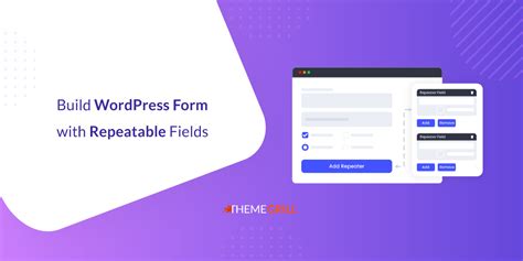 how to create a wordpress form with repeatable fields