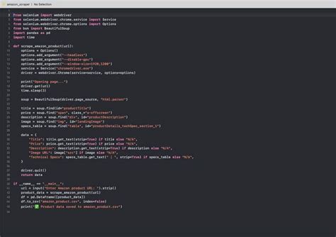 Entry 2 By Iamswiftuser For Web Scraping Script For Product Data