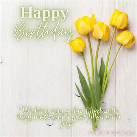 Happy Birthday Tulips Flowers Images Wishing Pond Images